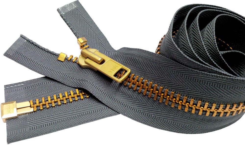 Amazon.com: YKK 22" Extra Heavy Duty Jacket Zipper YKK #10 Brass ...