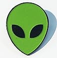 Amazon.com : Alien Head Glow In The Dark Face Area 51 Enamel Lapel Pin ...
