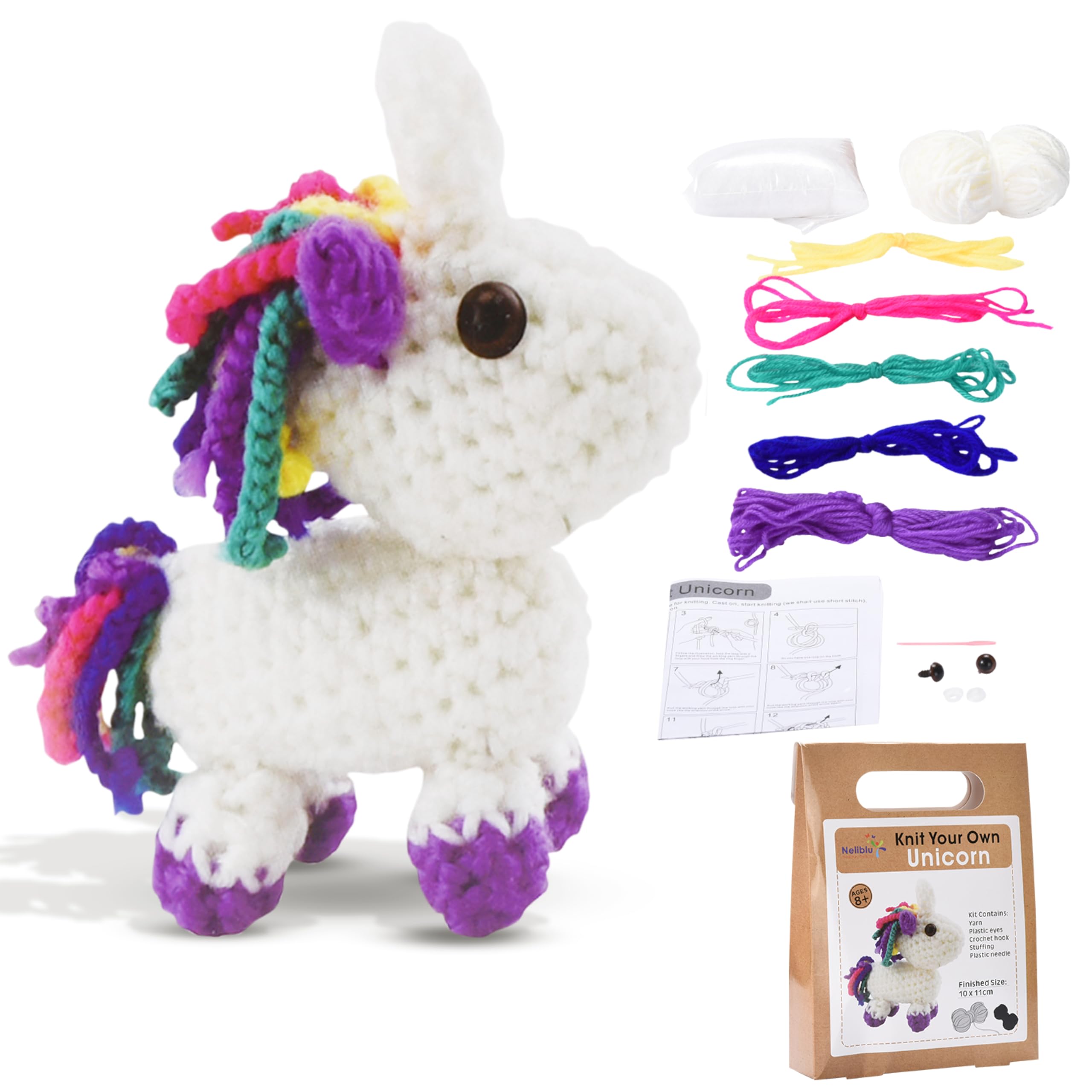 Amazaque DIY Unicorn Pillow Kit for Girls - No Sew Arts and Crafts Kits ...