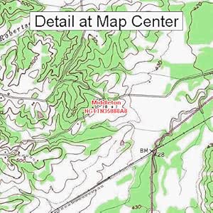 Amazon.com : USGS Topographic Quadrangle Map - Middleton, Tennessee ...