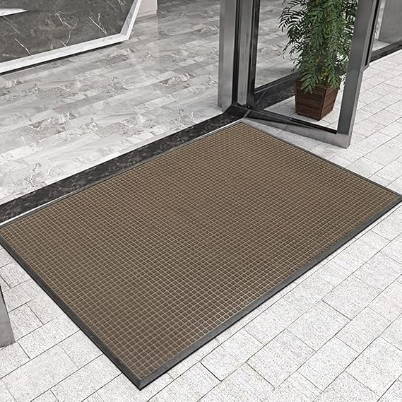 JPIUE Gate Mat Rubber Floor Mat Water-absorbent, Non-slip, Wear ...