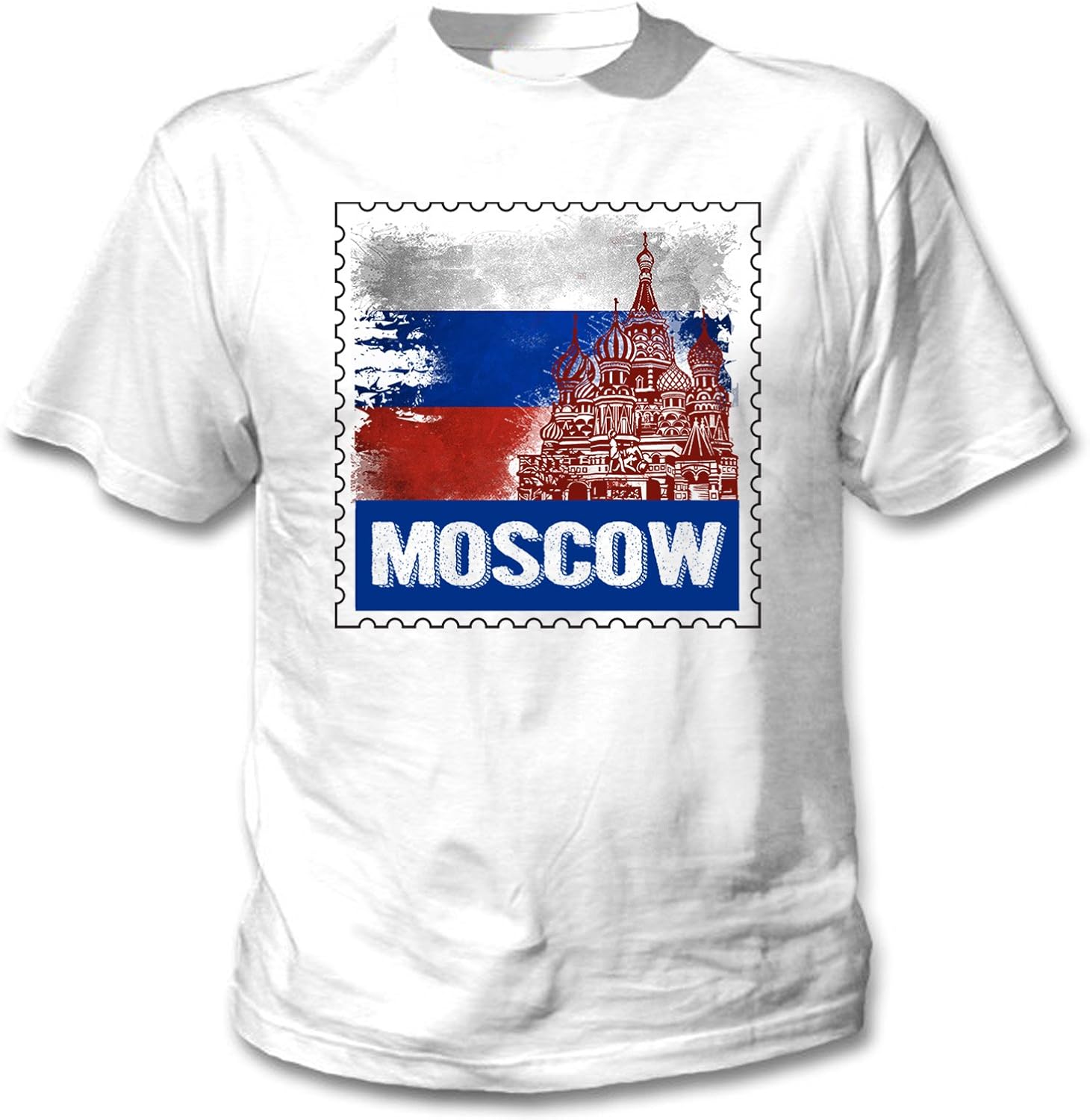 teesquare1st Men's Moscow Russia White T-Shirt: Amazon.co.uk: Clothing