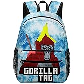 Amazon.com | zkqeuak Gorilla Tag Backpack Gorilla Monkey Bookbag ...