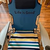 Amazon.com : Life is Good Beach Chair with Cooler, Backpack Straps ...