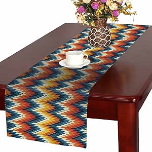 InterestPrint Navajo Southwest Native American Geometric Print Table ...