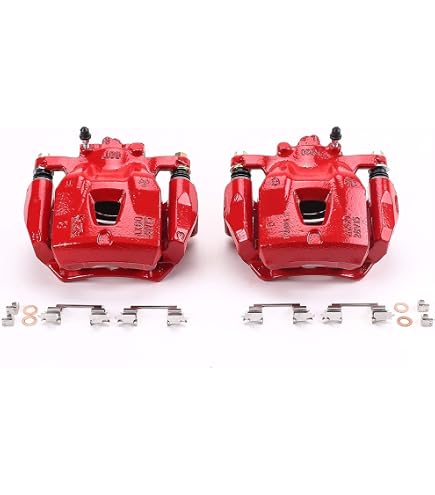 Rear Calipers Set Power Stop S3302 Rear Brake Calipers - Red Powder ...