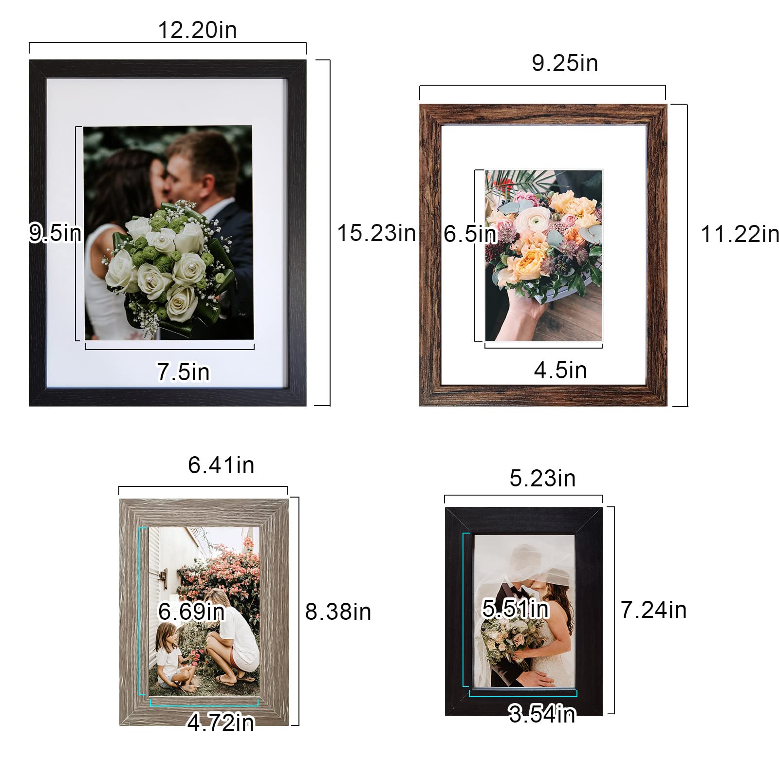 Mua SESEAT Picture Frames Collage, Gallery Wall Frame Set with 11x14 ...