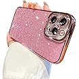 Amazon.com: Fycyko Compatible with iPhone 12 Pro Max Case Glitter Luxury Cute Flexible Plating ...