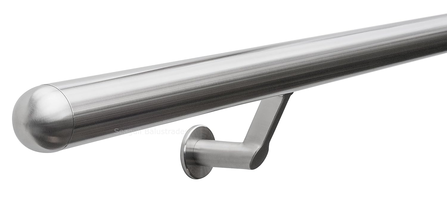 Satin Brushed Polished Contemporary Style Stainless Steel Stair ...
