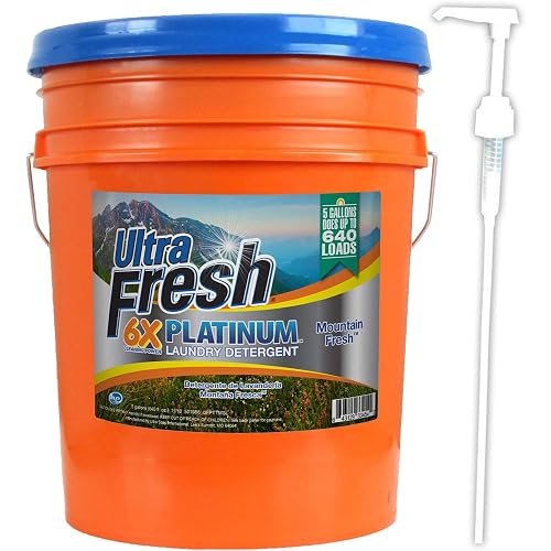 Ultra Fresh 5 Gallon Liquid Laundry Detergent Washing Soap for All ...