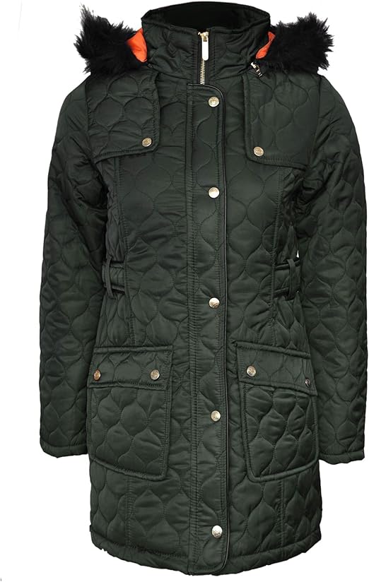 Brave Soul Womens Jacket - Khaki - Size - 8 / XS: Amazon.co.uk: Clothing