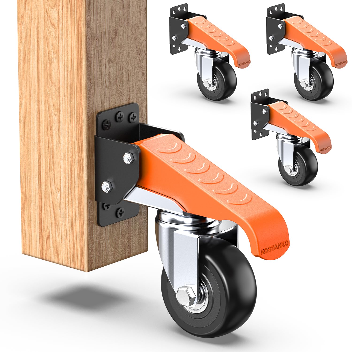 Mua Heavy Duty Retractable Casters Side-mounting Casters for Workbench ...
