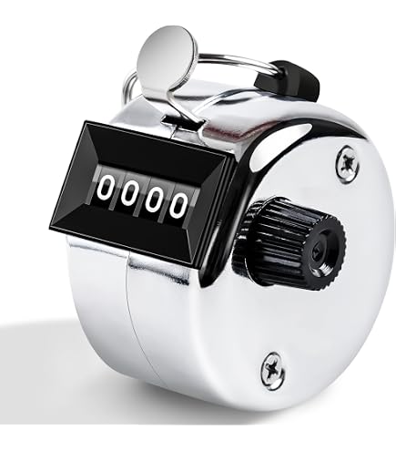 4-digit Manual Clicker Counter Mechanical Tracker SPHTOEO 4-Digit ...