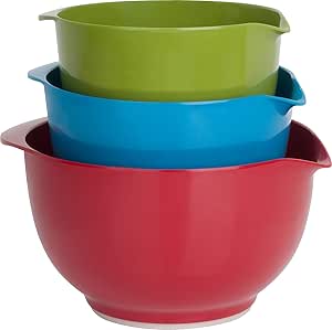 Amazon.com: Trudeau Melamine Mixing Bowls, Set of 3: Home & Kitchen