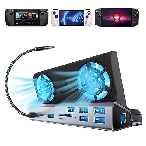 10-in-1 Docking Station for Steam Deck OLED & ROG Ally X & Legion Go ...