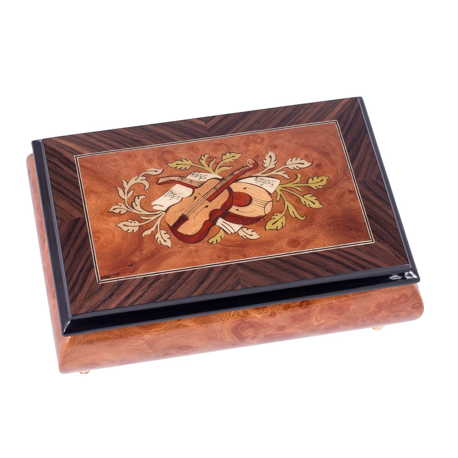 Amazon.com: Italian inlaid music box/jewelry box with instruments in ...