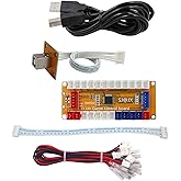 Amazon.com: SJ@JX Arcade Game Controller USB Encoder Board Gamepad LED Microswitch Button Analog ...