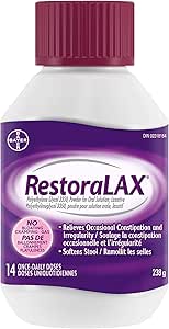 RestoraLAX Powder Laxative, Effective Relief, No Taste, No Grit, No Gas ...