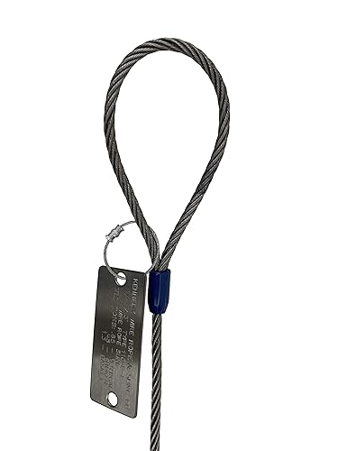 Kennedy Wire Rope & Sling Company 1/4inches x 4' Single Leg Wire Rope ...