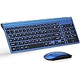 Amazon.com: TopMate Wireless Keyboard and Mouse Ultra Slim Combo, 2.4G ...