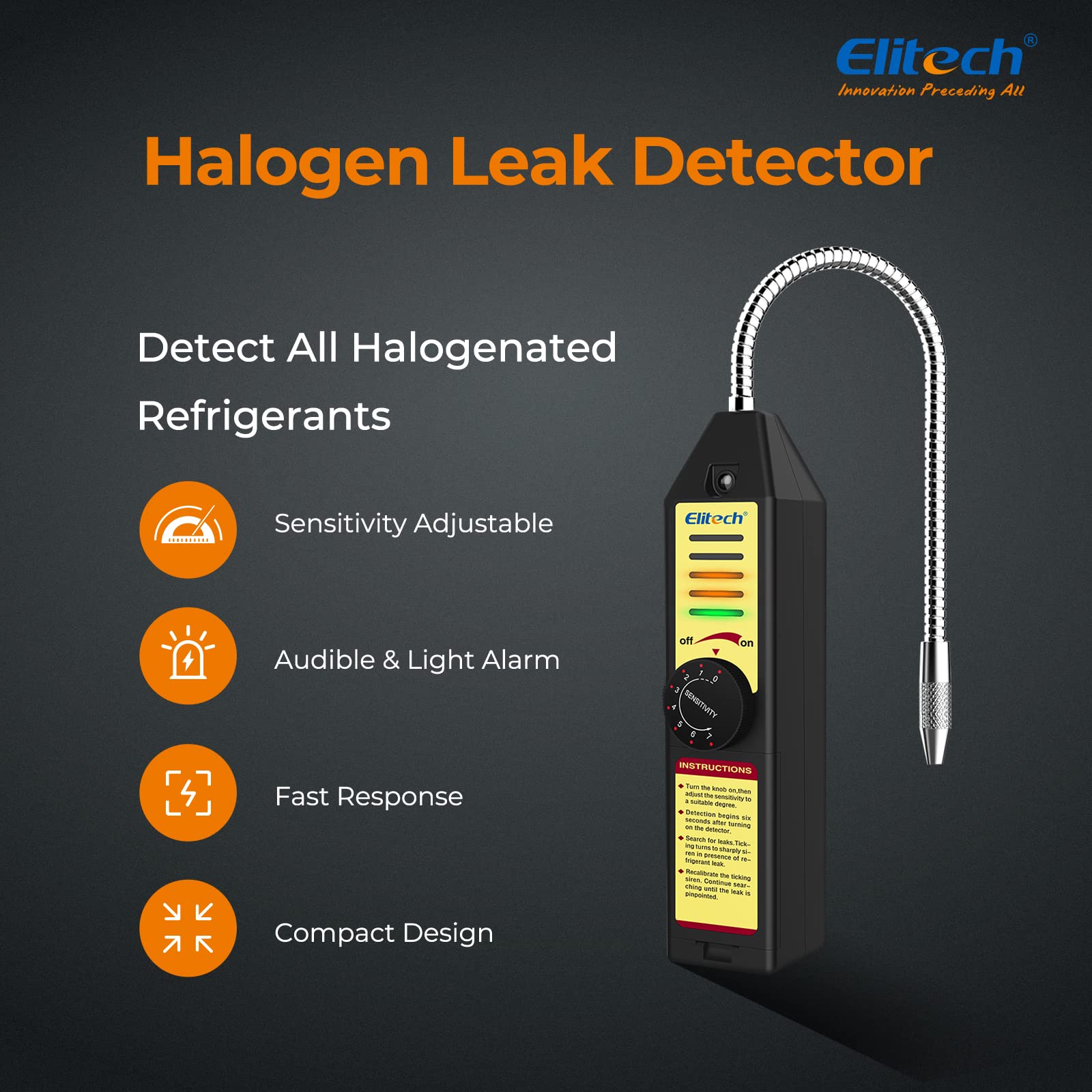 Mua Elitech WJL-6000S Freon Leak Detector Halogen Gas Sniffer ...