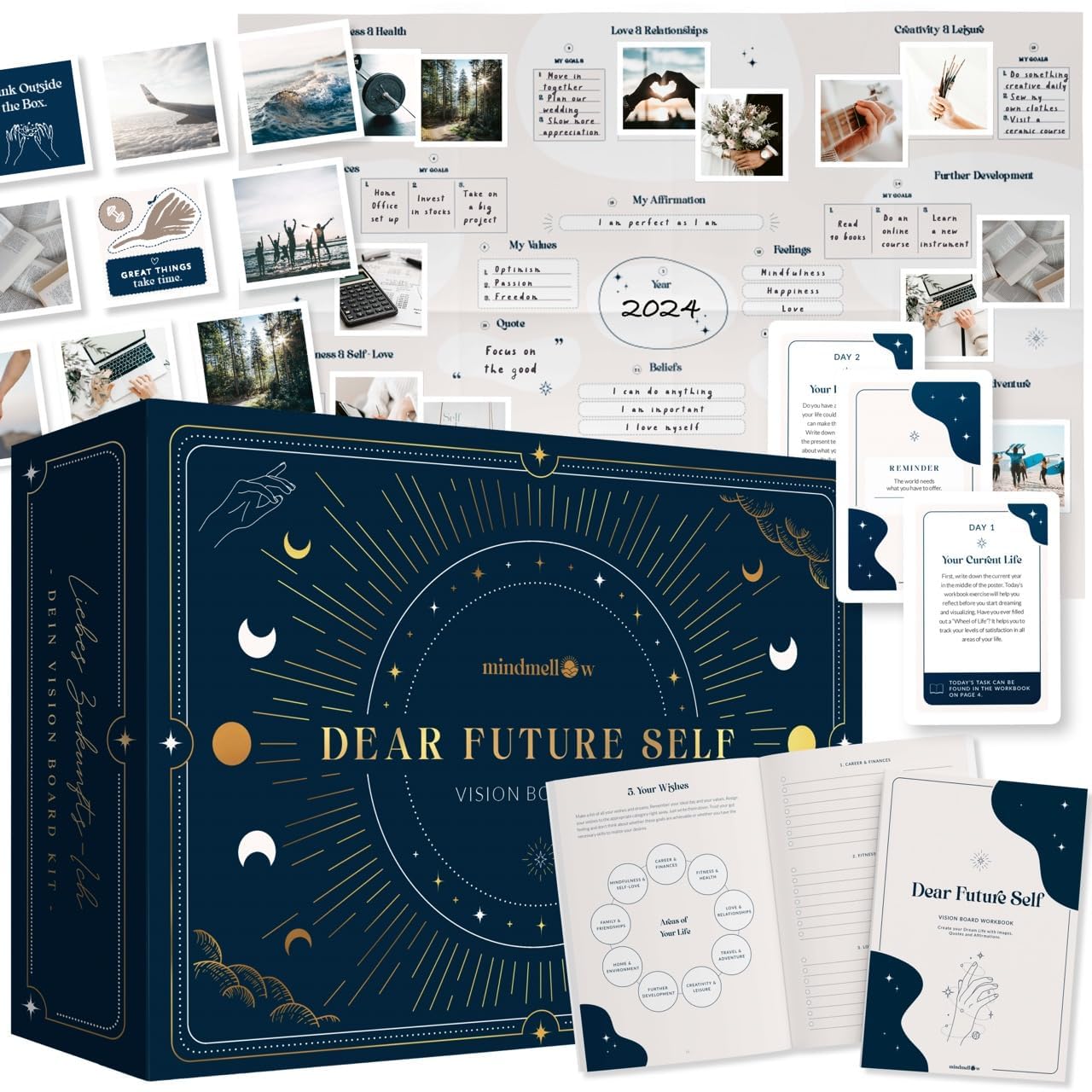 Mua Mindmellow Vision Board Kit “Dear Future Self” - Vision Board ...