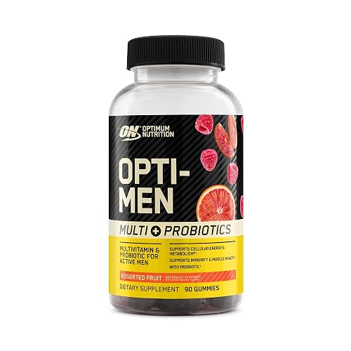 Optimum Nutrition Opti-Men Multivitamin & Probiotics Gummies, 90 ...