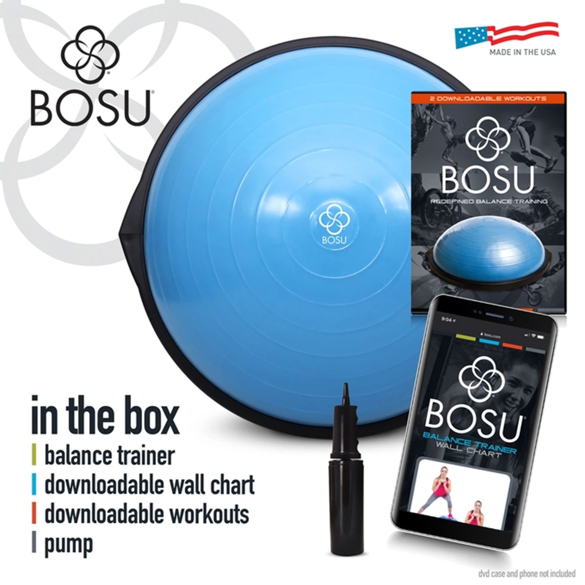 Mua Bosu Balance Ball Exercise Trainer, Home Gym Equipment w/ Guided ...