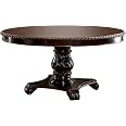 Amazon.com - 24/7 Shop at Home Starner Rustic Round Wood Dining Table ...