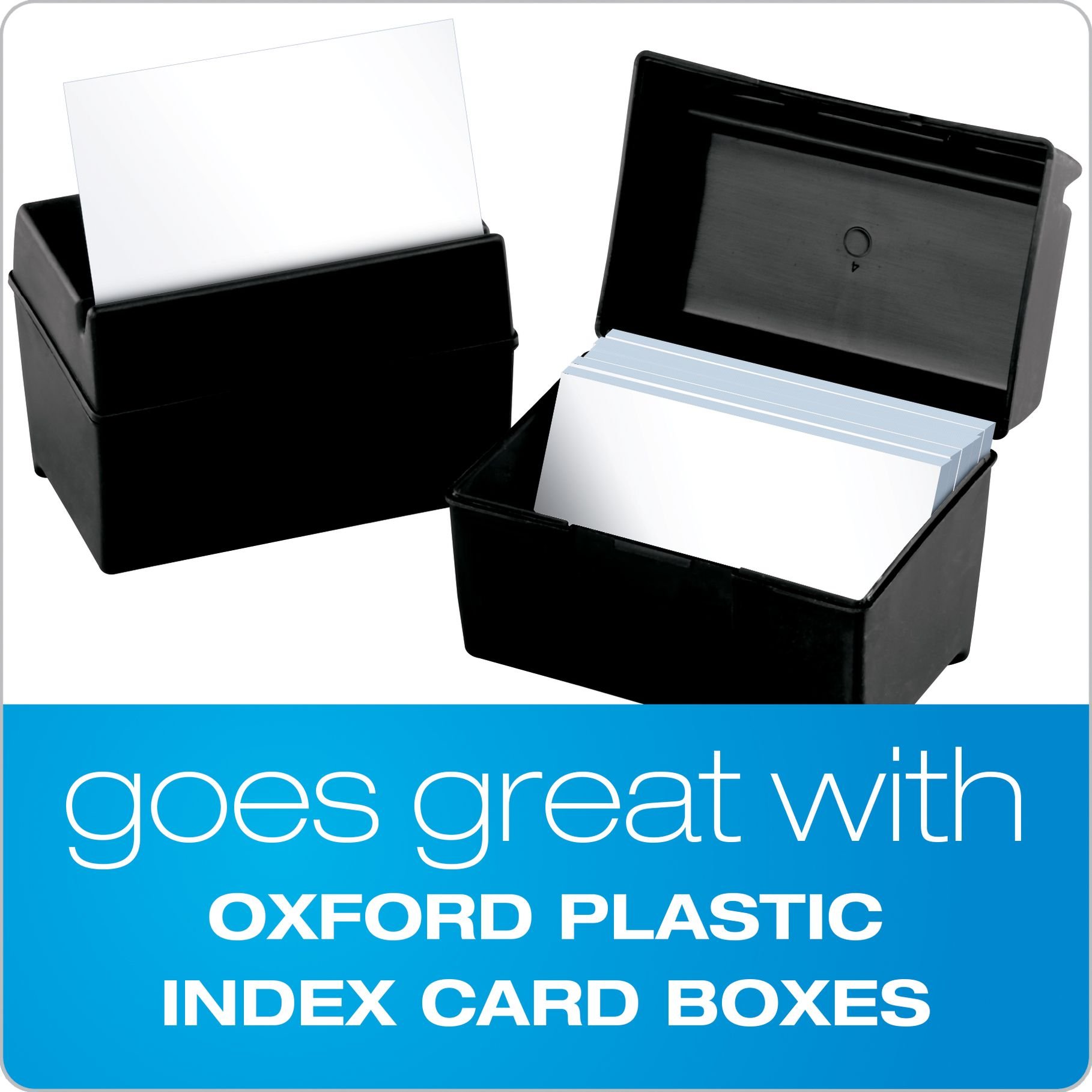 Oxford Blank Index Cards, 3x5-Inch, White, 100 Pack- Buy Online in ...