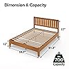 ZINUS Alexis Deluxe Wood Platform Bed Frame with Headboard, Wood Slat ...