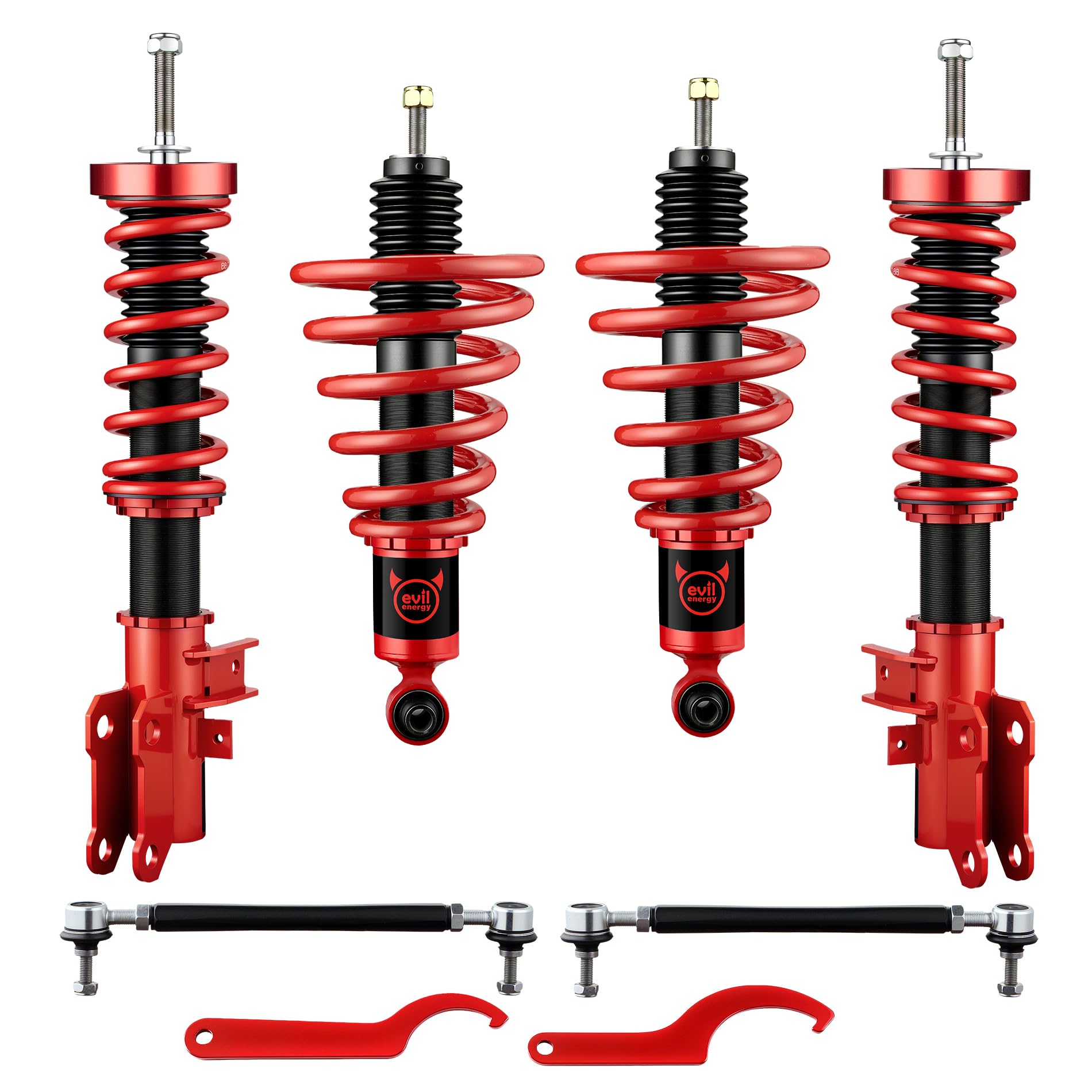 EVIL ENERGY Coilovers Compatible for Chevrolet Camaro 2010-2015, Twin ...