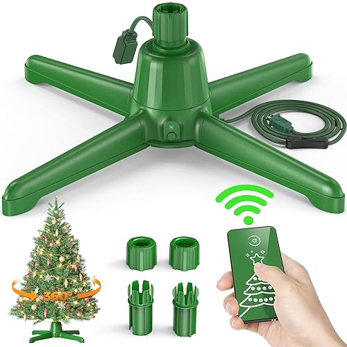 DG-Direct Rotating Christmas Tree Stand, Up to 7.5ft, 90lb Artificial ...