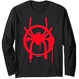 Amazon.com: Marvel Spider-Man Spiderverse Miles Symbol Tag T-Shirt ...