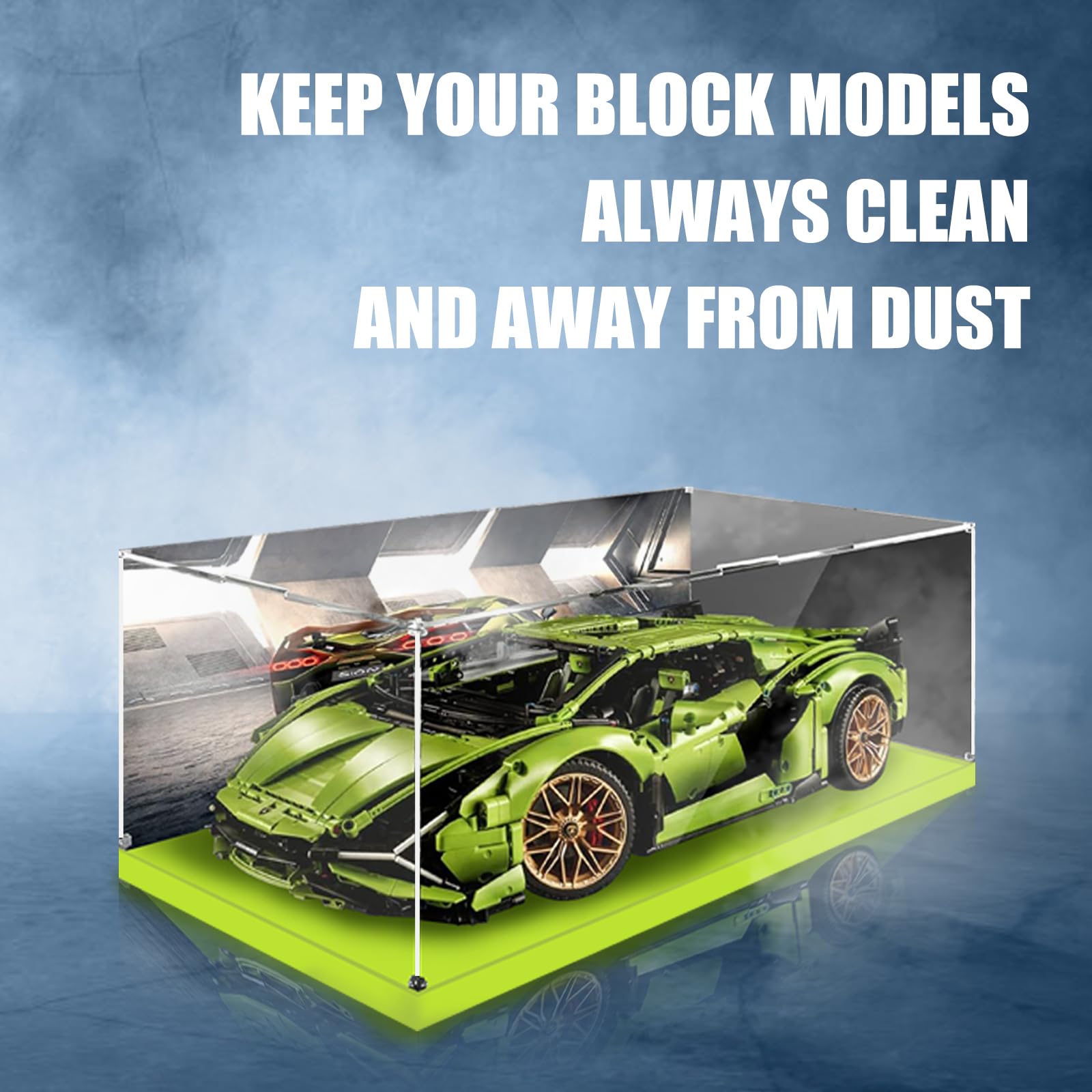 Mua Vaodest Acrylic Display Case for Lego 42115 Lamborghini Sián FKP 37 ...