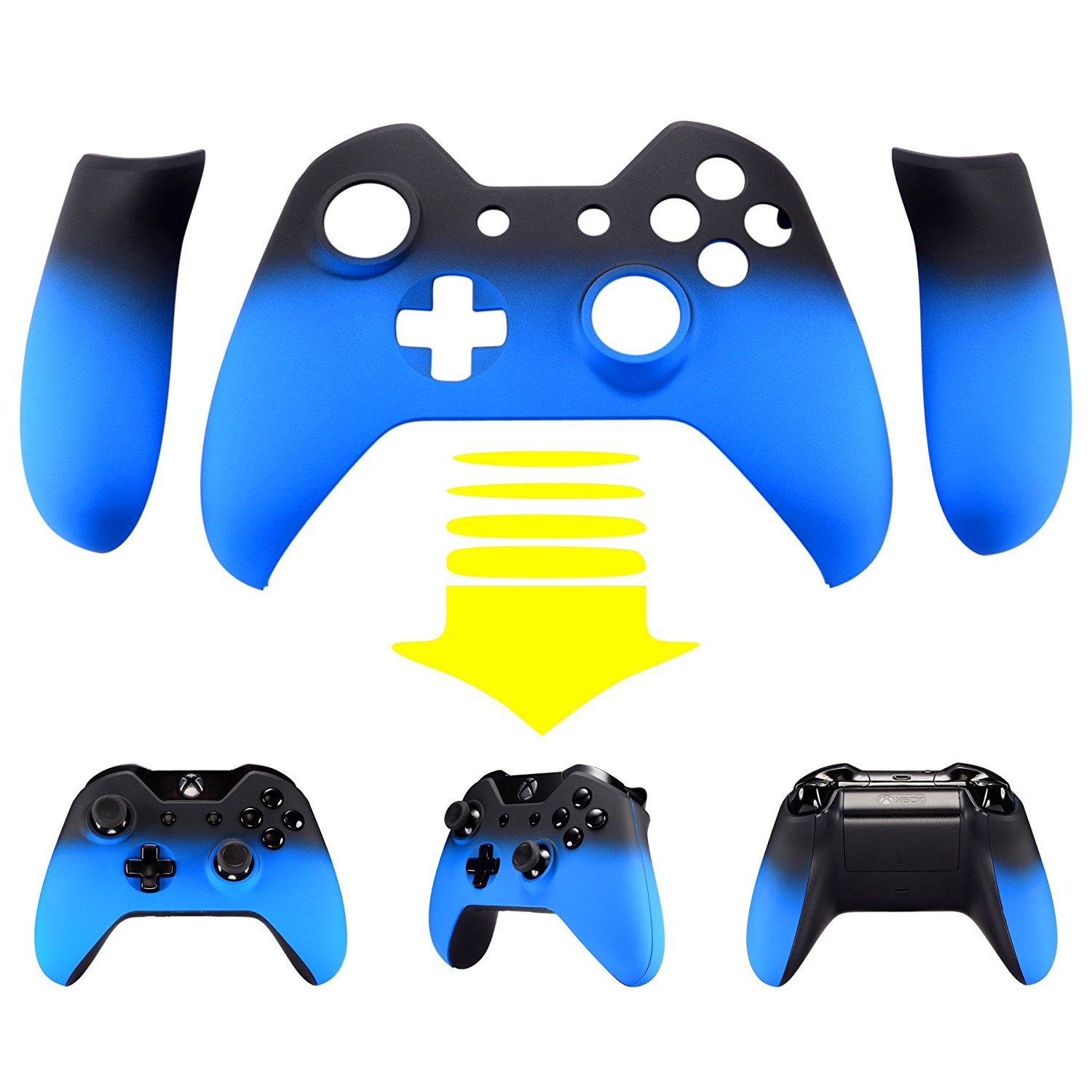 eXtremeRate Carcasa para Xbox One Funda Delantera Agarre Izquierdo ...