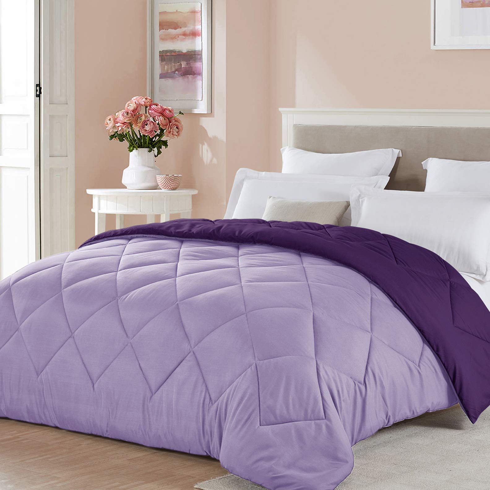 Seward Park Twin XL Size Light Purple Comforter Plum Lavender ...