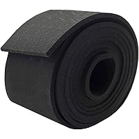 Neoprene Foam Strip Roll by Dualplex, 4" Wide x10' Long 1/16" Thick, Weather Seal High Density ...