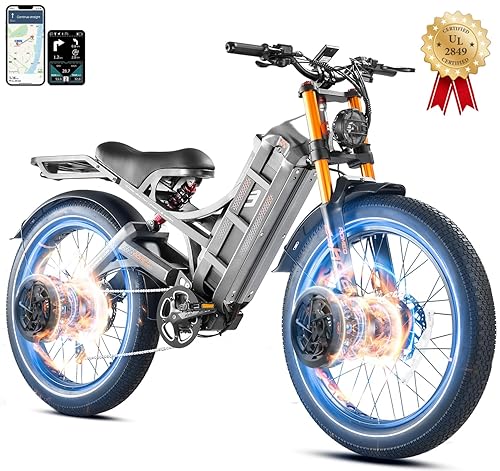 eAhora Romeo Pro [with Rear Rack] Peak 1600W 60A Electric Bike for ...