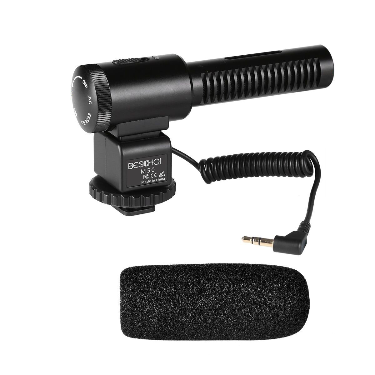 Beschoi - Micrófono Direccional, Micrófono Condensador Externo para ...