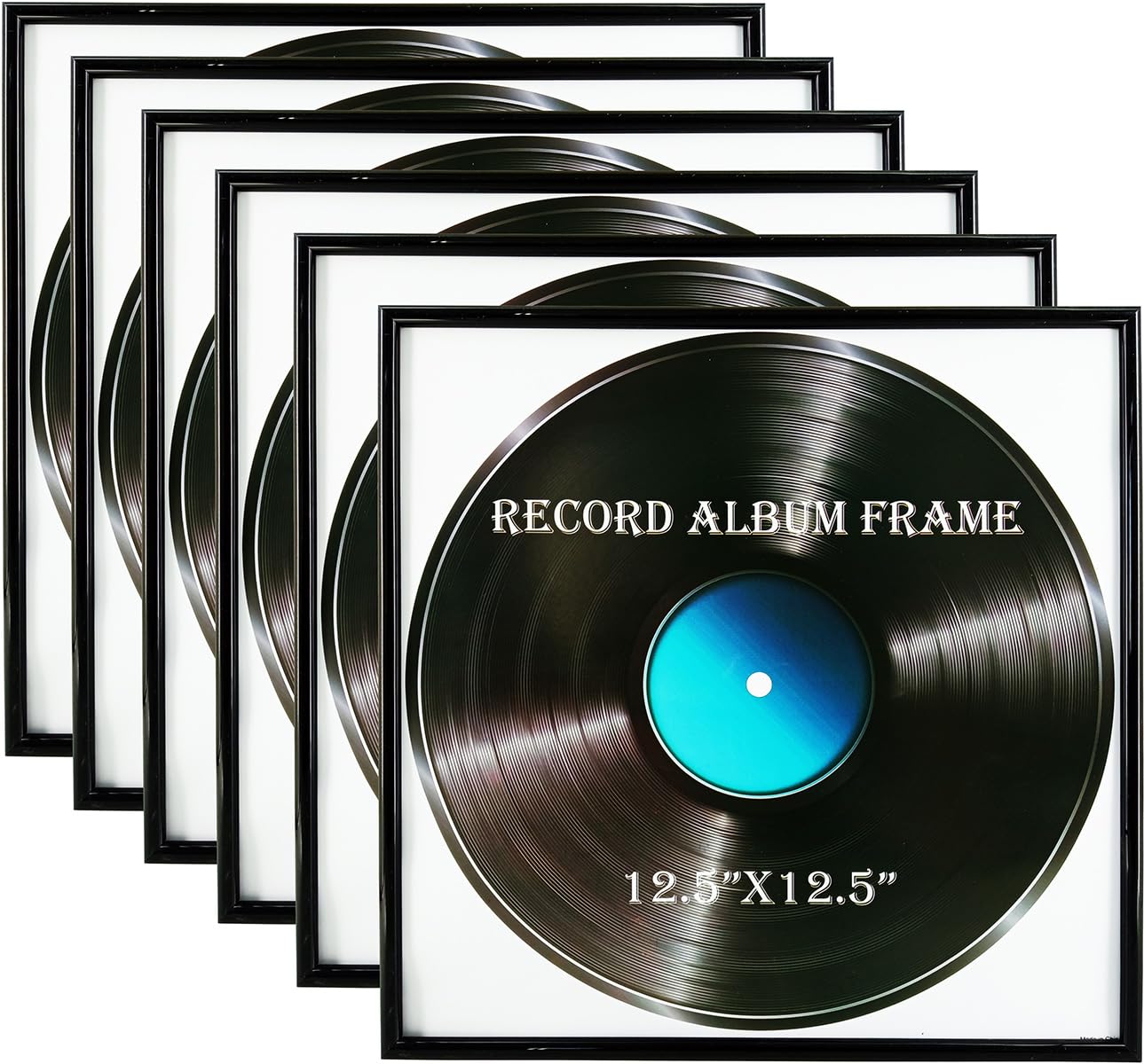Record Album Frame, 6 Pack, 12.5x12.5 Inch High Glossy Frame, Made to ...