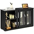 DORTALA Sideboard Buffet Storage Cabinet, Buffet Server Cabinet ...