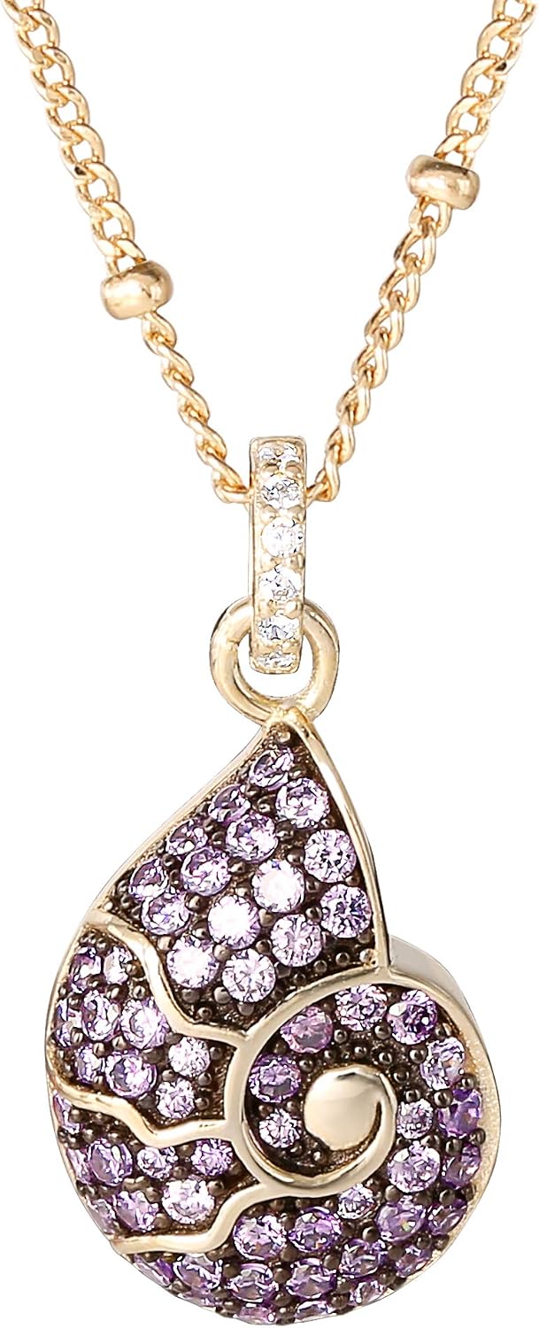 Disney Villains Ursula - Collar de plata de ley chapada en oro amarillo ...