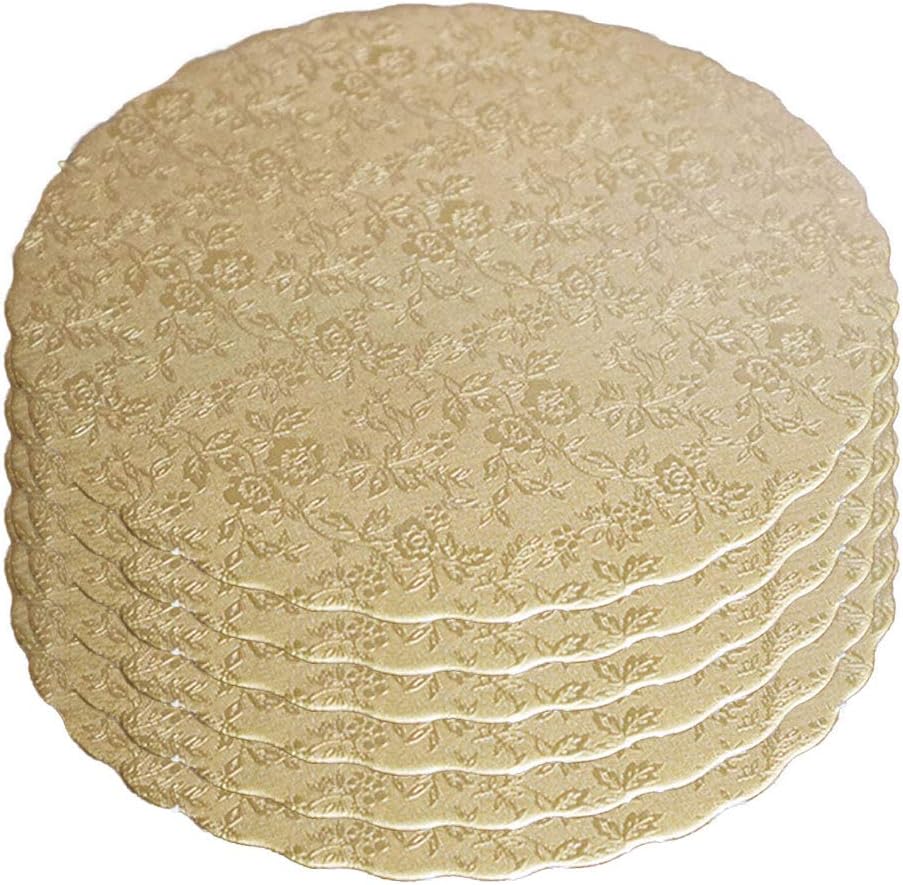 Cake Boards, 5Pieces Environmentally Friendly Cardboard Tray Round Cake ...