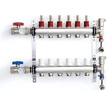 1' IVAR Stainless Steel Hydronic Manifold For Radiant Floor, 46% OFF
