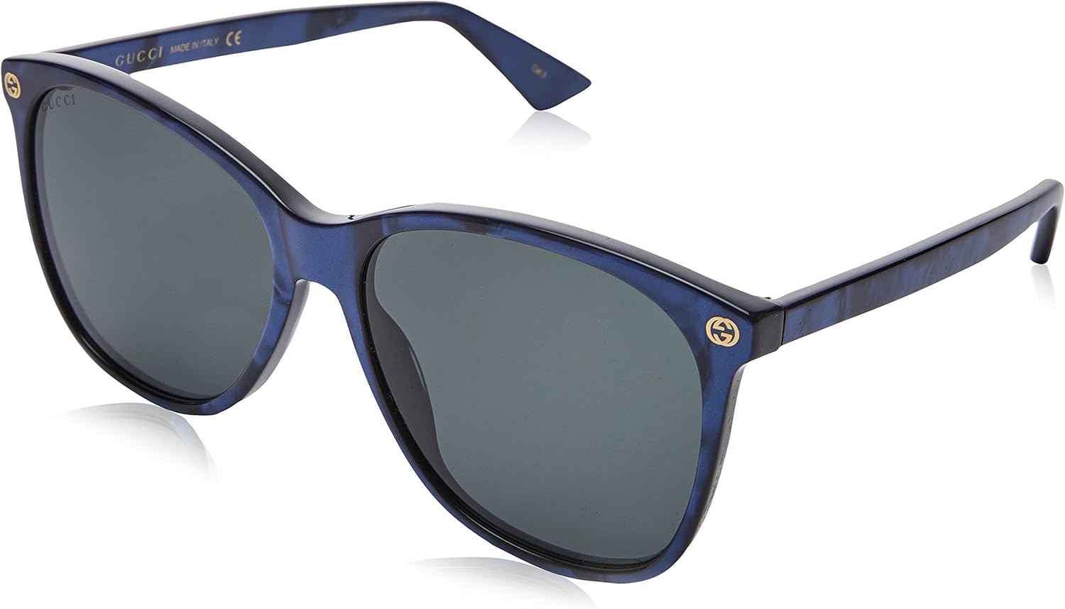 Gucci GG0024S, Gafas de Sol para Mujer, Multicolor (Blue/Blue/Grey), 58 ...