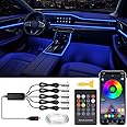 Amazon.com: Interior Car Lights, 5 in 1 RGB Car LED Lights with ...