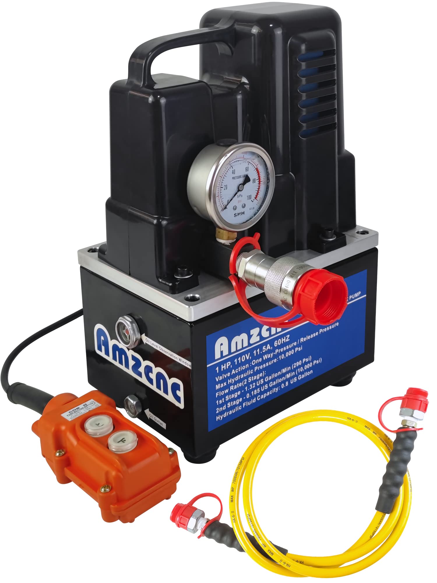 AMZCNC Two Way Electric Hydraulic Pump Power Pack Unit 2 Stage Double