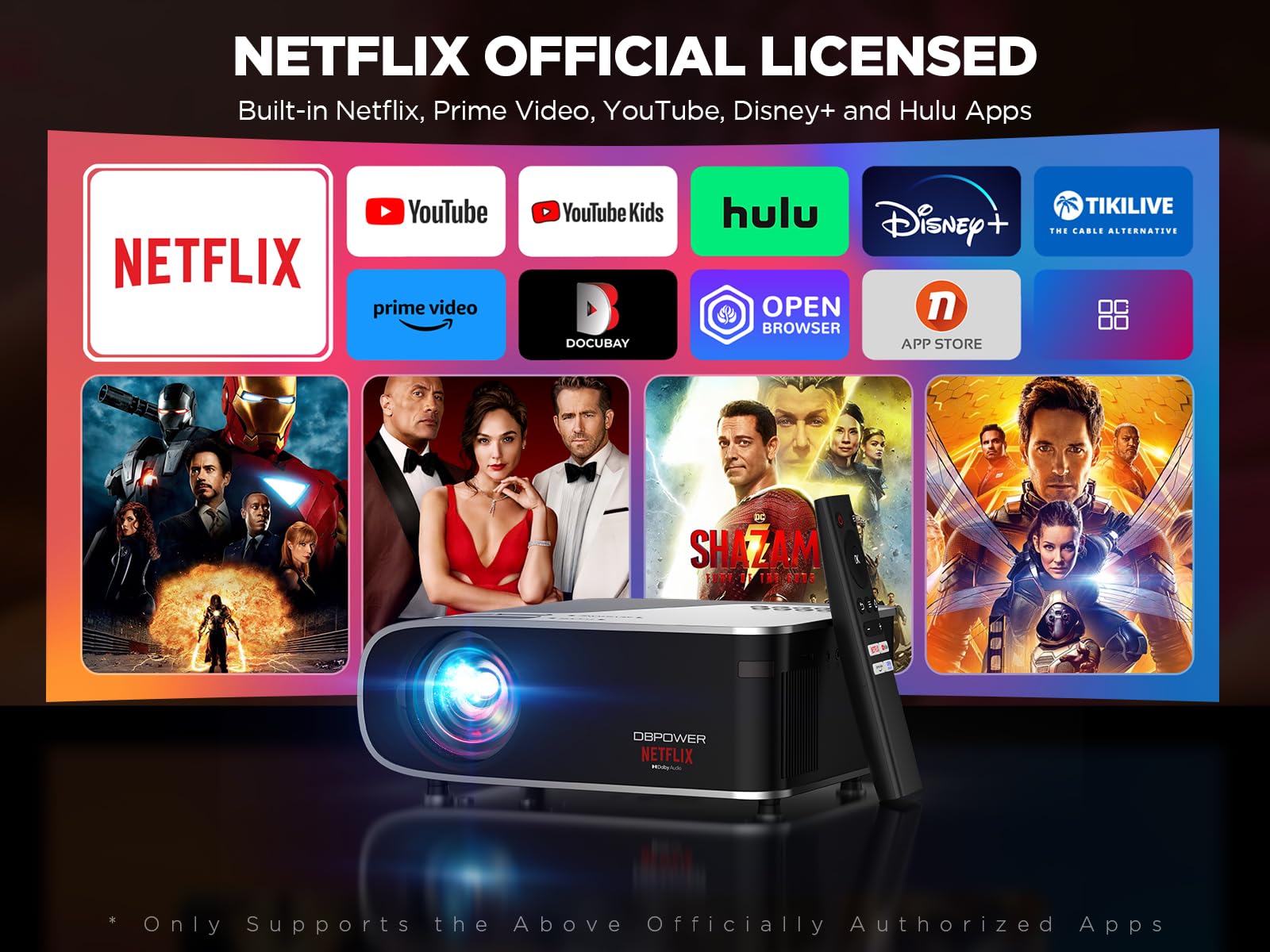 Mua [Netflix Officially-Licensed] Smart Projector with 5G WiFi and ...