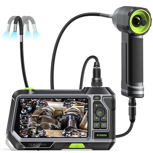 360 Articulating Borescope with 5'' Monitor, Teslong Mechanics ...